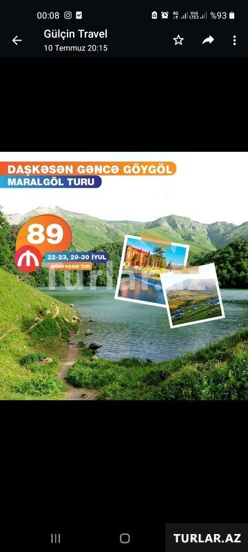 ferqli daskesen Gəncə turu Ekonom Turlar - TURLAR.AZ